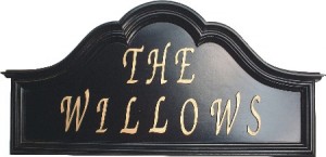 house name signs, custom made in solid cast iron by Lumley Designs UK